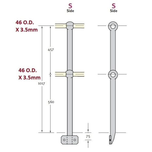 Stanchions & Handrail Stanchion Solutions - Meshstore NZ